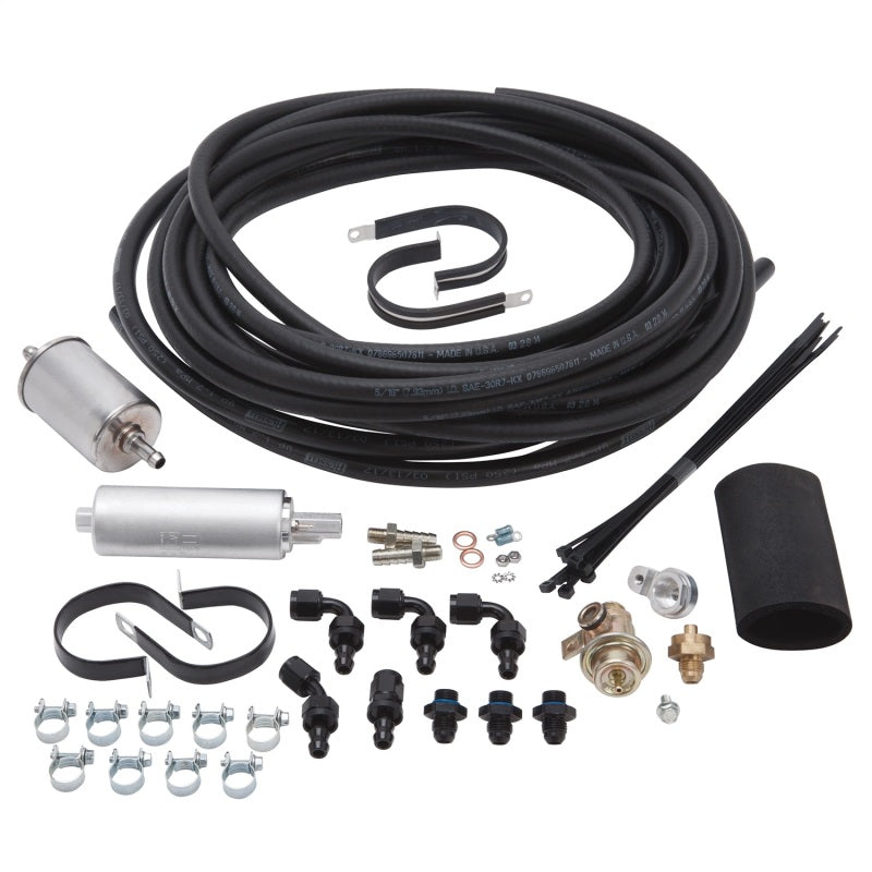 Edelbrock Fuel System E-Street EFI Return Type w/ Rail Mounted Regulat ...