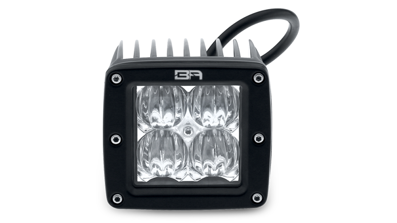 Body Armor 4x4 Cube LED Light Spot Pair with Wiring Harness ...